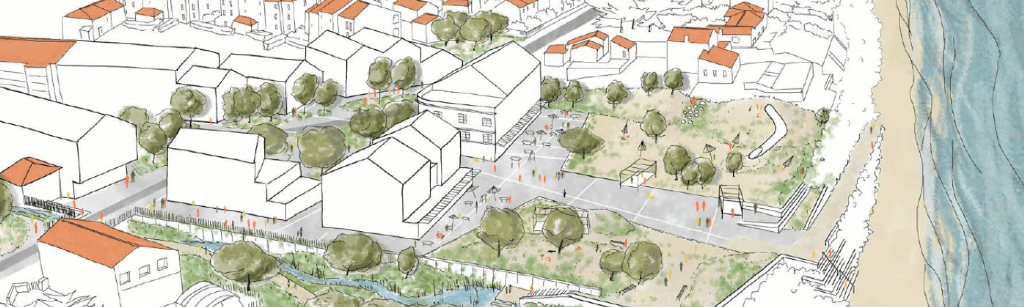Renouvellement urbain de la Parée - Brétignolles-sur-Mer (85)